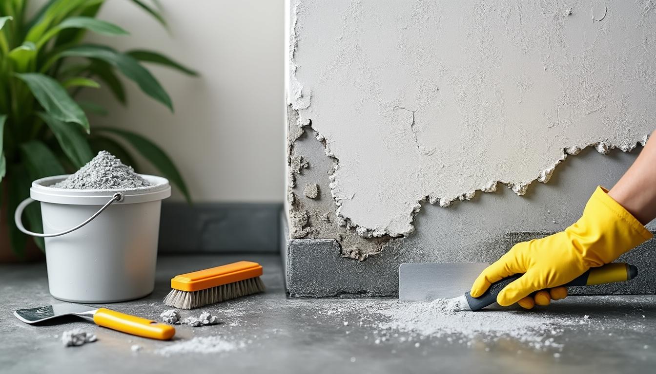 Rénover un mur extérieur endommagé par l'humidité